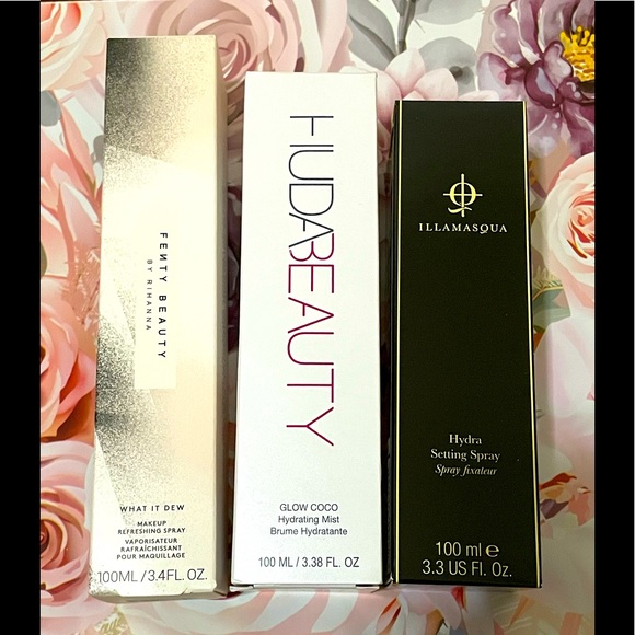 HUDA BEAUTY | Makeup | 3 Setting Sprays Fenty Beauty Huda Beauty ...
